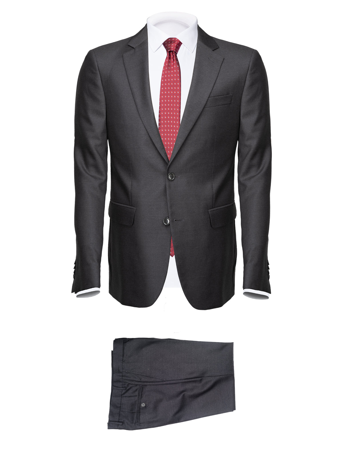 Dark Grey Cool Wool Suit by Cerruti | BAZOOKA