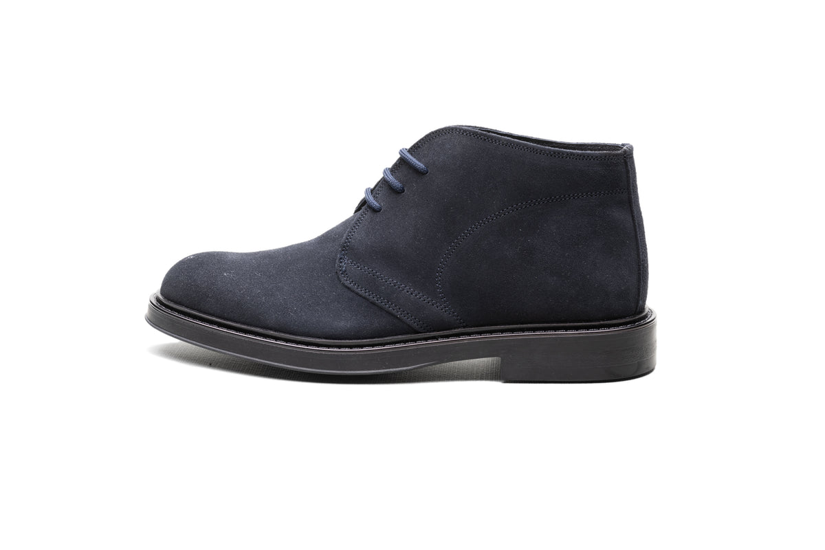 Blue Suede Ankle Boot | BAZOOKA